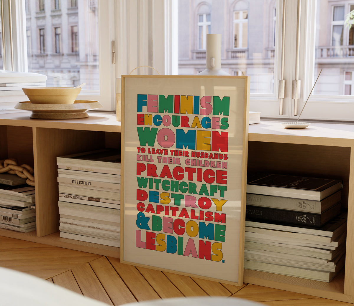 Feminism Encourages Women Print - KUKU STUDIOS | Kuku Studio