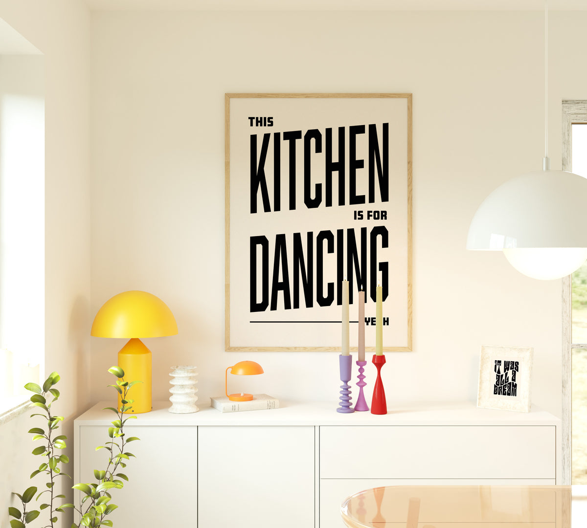 This Kitchen Is For Dancing Print | Kuku Studio