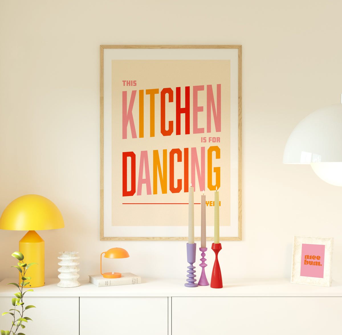 This Kitchen Is For Dancing Print | Kuku Studio