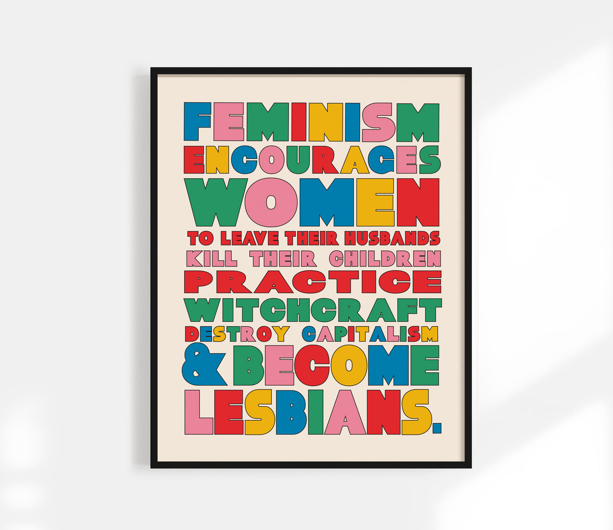 Feminism Encourages Women Print - KUKU STUDIOS | Kuku Studio